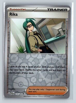 Pokemon TCG - Paradox Rift - Rika - 172/182 - Reverse Holo - NM/M | eBay