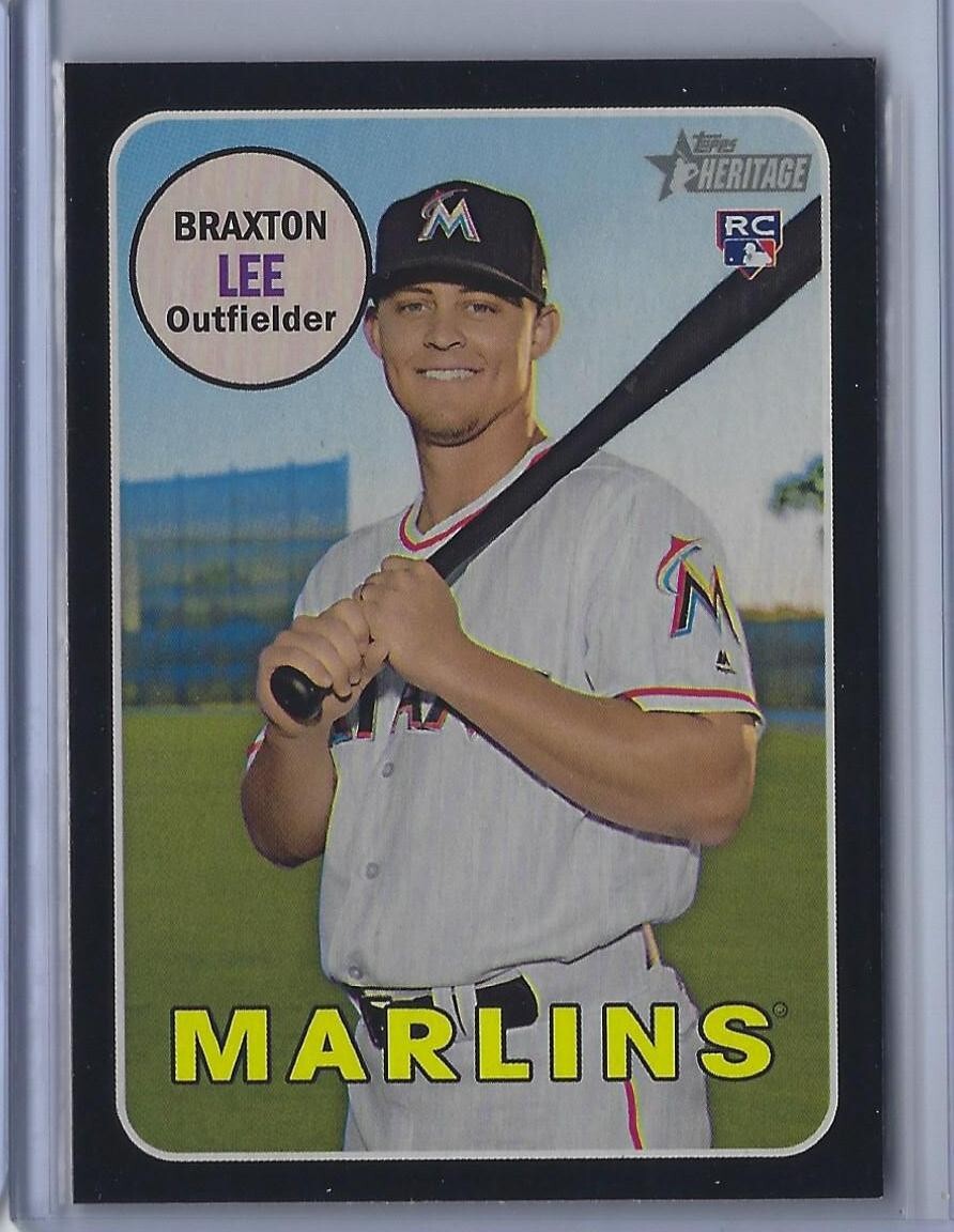 2018 Topps Heritage High Braxton Lee #506 Black Parallel Rookie RC | eBay