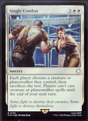 Single Combat - 172 Foil MTG Fallout | eBay