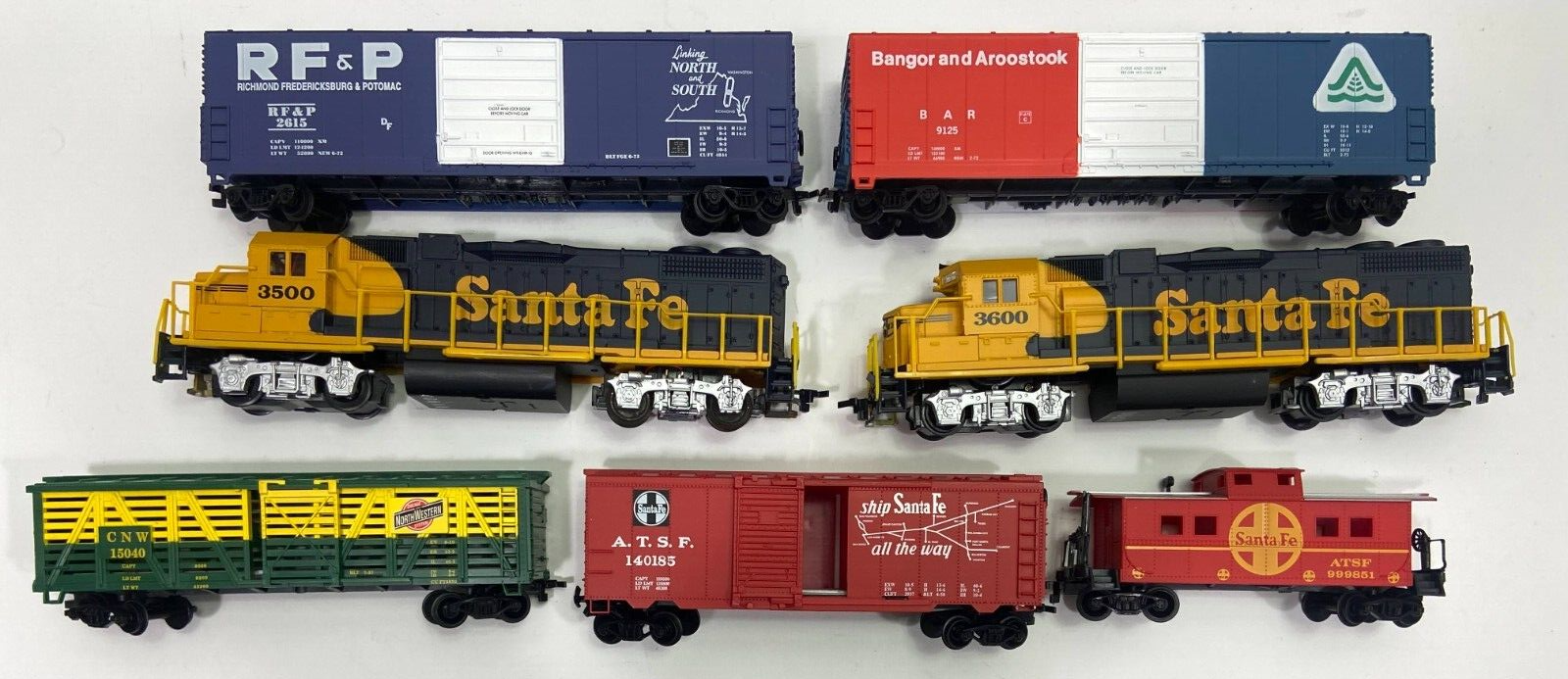 Incomplete Life-Like Trains Santa Fe Diesel Blaster HO Scale Electric ...