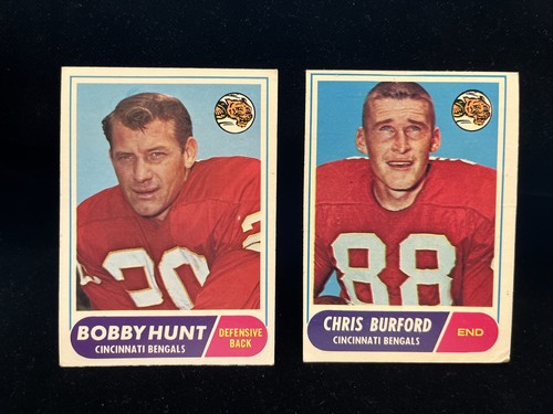 1968 Cincinnati Bengals Bobby Hunt 122, Chris Burford 43, | eBay
