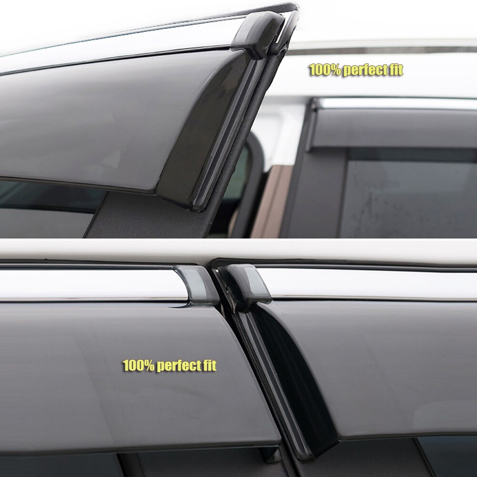 Car Window Vent Visor Deflector Shade Sun/Rain Guards for Ford Escape ...