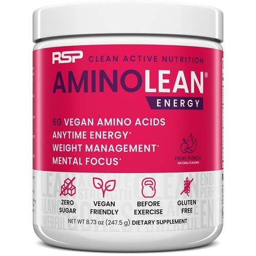 RSP NUTRITION AminoLean Pre Workout Powder Amino Energy & Weight ...