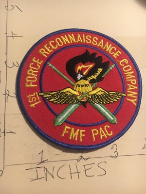 USMC Marine 1st Force Reconnaissance Company Patch FMF PAC 3/11/25 | eBay