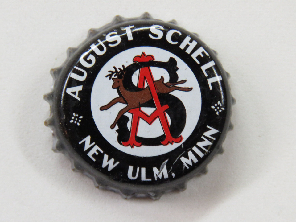 BEER Bottle Crown Cap ~ AUGUST SCHELL Brewing, New Ulm, Minnesota ...