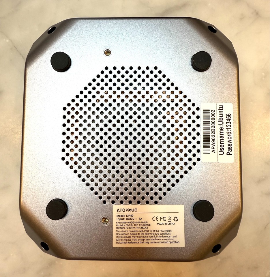 Atopnuc MA90 Mini PC Ubuntu AMD A9 9400 APU Linux Computer 8GB RAM ...
