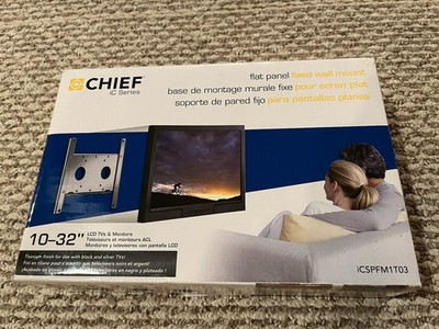 iC Chief iCSPFM1T03 Static Mount Titanium 10 - 32 Inch Flat Panel TV ...
