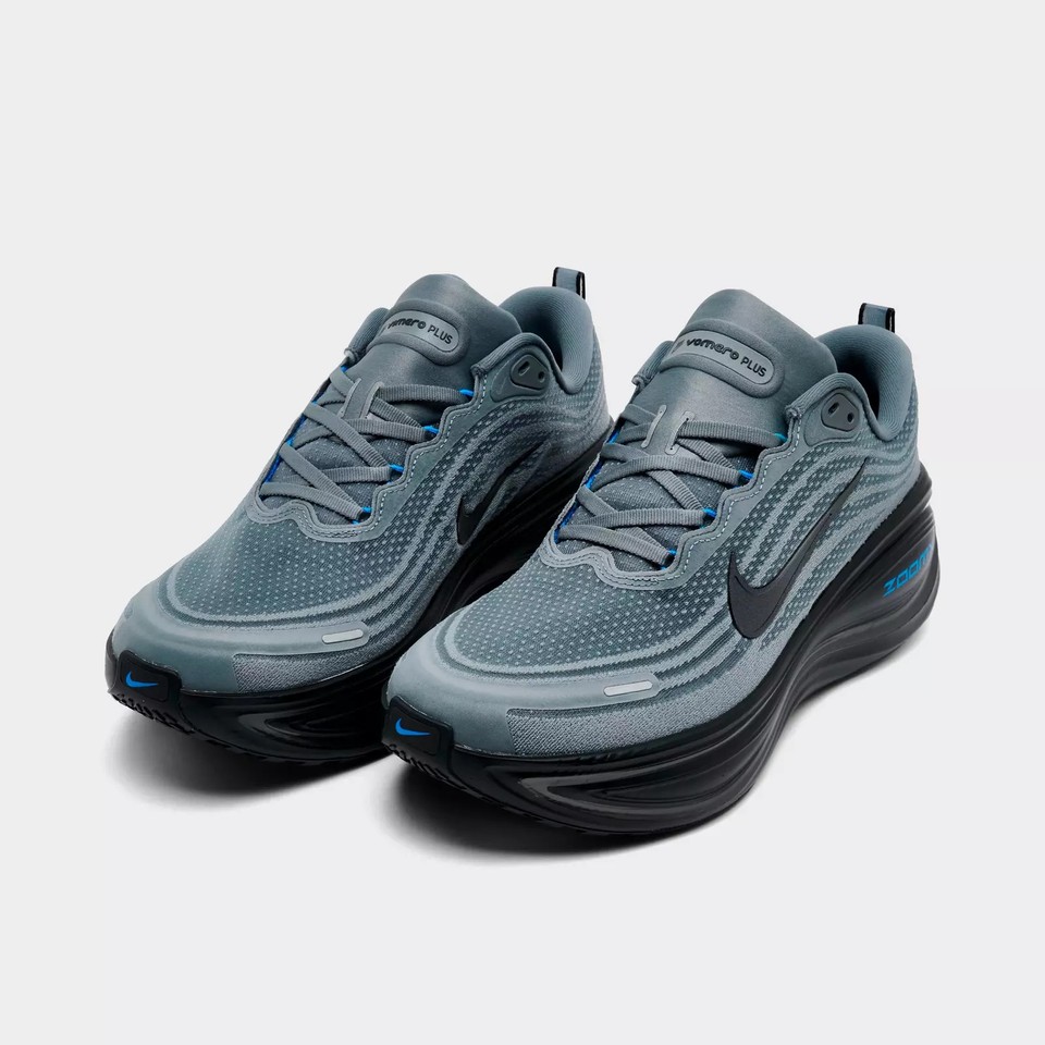 Men's Nike Vomero Plus ZoomX Cushion Smoke Grey/Blue Running Shoes 2025 ...