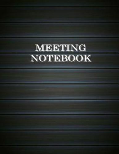 Meeting Not: Business Meeting Book for Secretary and Professional ...