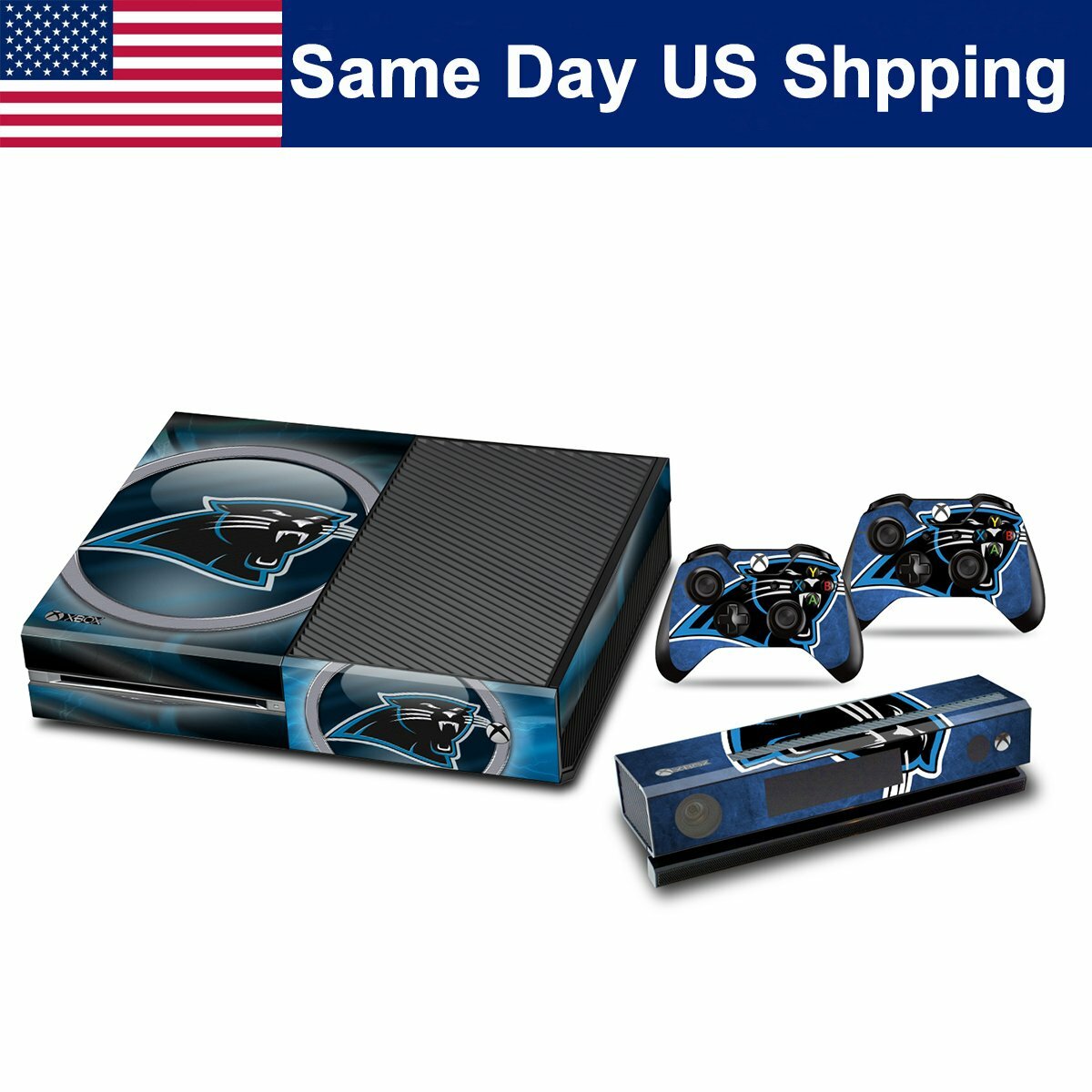 Skin Cover Decal for Microsoft Xbox One Set Original with 2 Controller ...