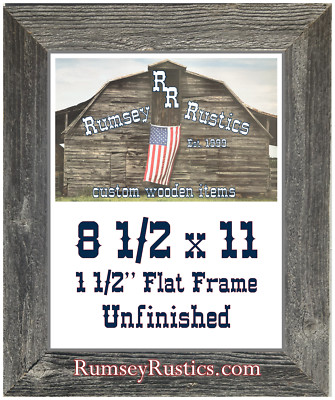 8 1/2x11" document rustic barnwood barn wood picture frame upcycled ...