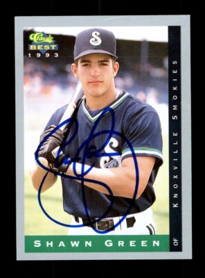 SIGNED 1993 CLASSIC BEST #72 SHAWN GREEN ROOKIE RC AUTOGRAPH BLUE JAYS ...