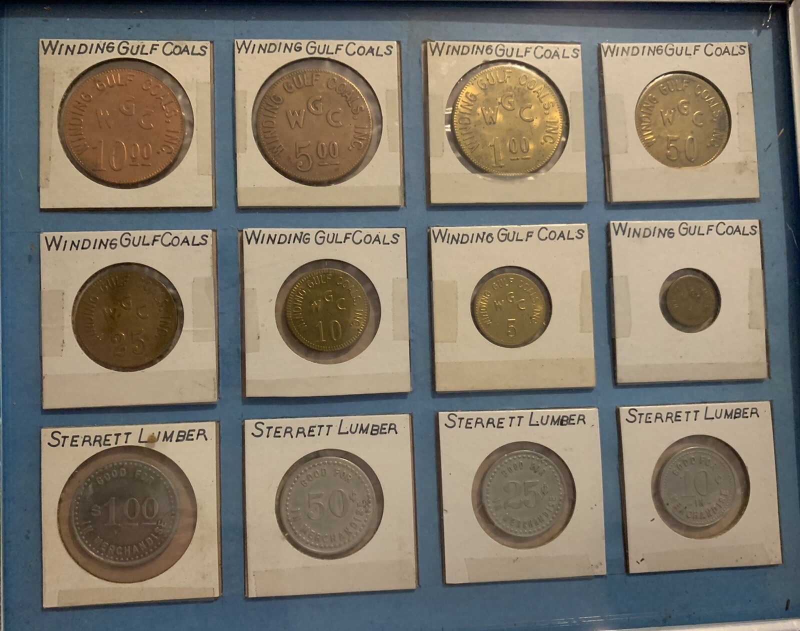 Coal Mining Lumber token coins winding gulf franklin benoit Diamond ...