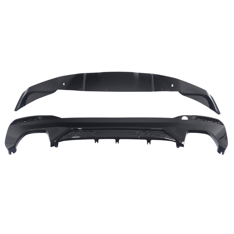 Fits BMW G30 530e M550i M Sport 2017-2022 Gloss Black Rear Bumper ...