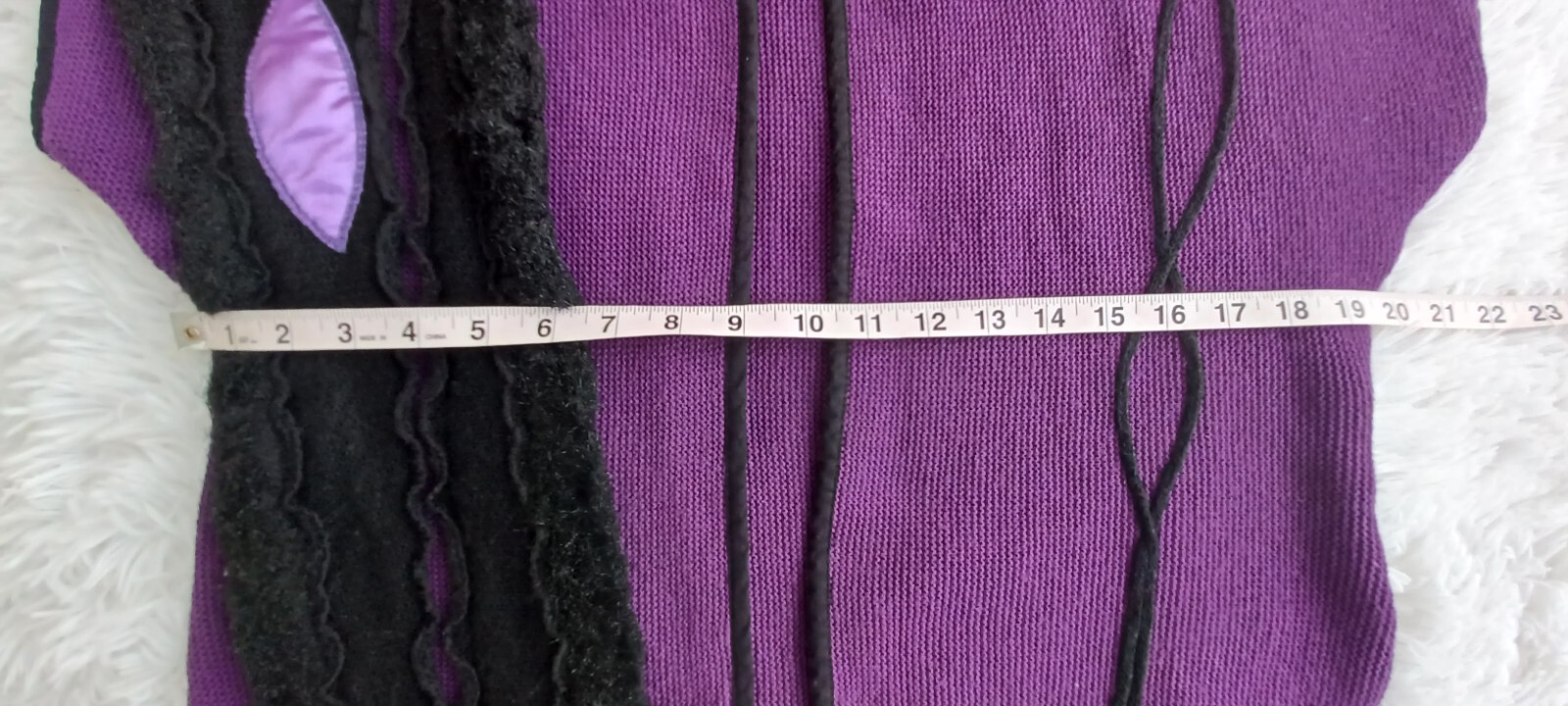 Jaskar Purple Cap Sleeve Cardigan Vest Wood Button Top Size Medium ...