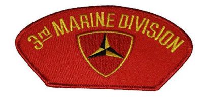 USMC THIRD 3RD MARINE DIVISION MARDIV PATCH VETERAN FIGHTING THIRD ...