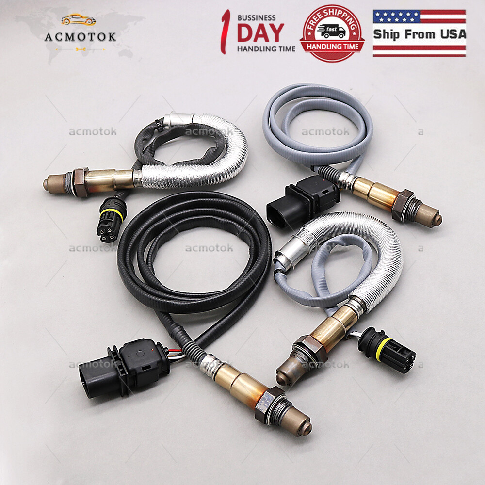 4PCS Up+Downstream Oxygen Sensor For BMW E82 E90 E91 128i 328i 328i ...