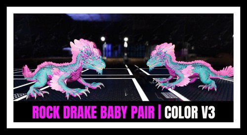ARK Survival Ascended PvE ROCK DRAKE pair Color V3 ABERRATION PC/XBOX ...