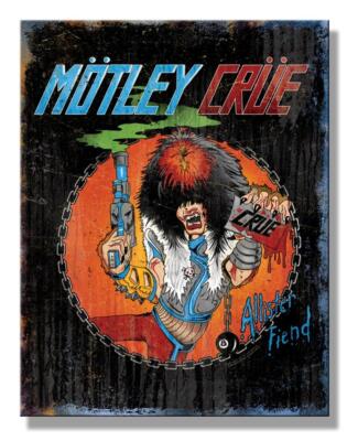 Motley Crue Allister Fiend Rock N Roll Tin Metal Sign Made In The USA ...