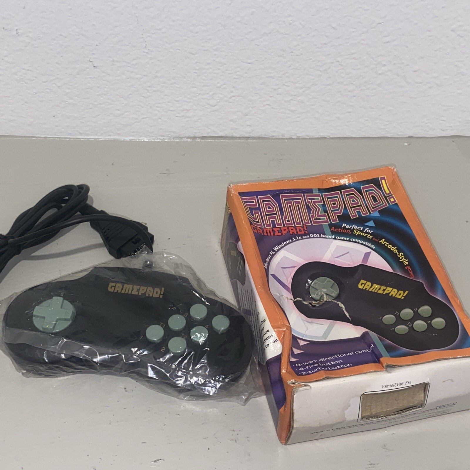 Gamepad Windows 95 3.1 MS-DOS 15-pin PC Controller VINTAGE NEW NIB VNTG ...