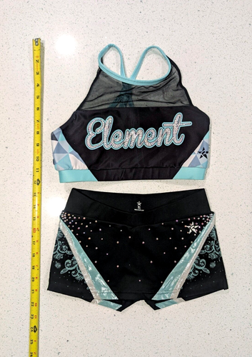 Real REBEL ATHLETIC ALLSTAR Cheer Uniform Cheerleading Set Skort ...