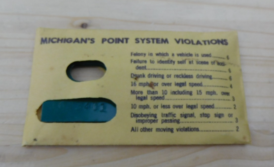 Vintage 1963 Michigan License Plate Metal Renewal Tabs/ Pair 1623401 ...