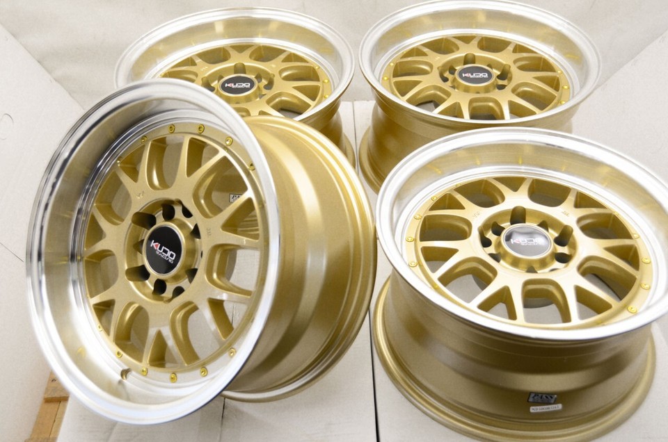 15x8 Wheels Rims 5x100 5x114.3 Gold Honda Civic Camry Corolla Lancer ...