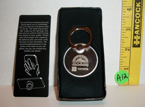 COLORADO ROCKIES BASEBALL & TOYOTA CELL PHONE ROTATING GRIP STAND NEW ...