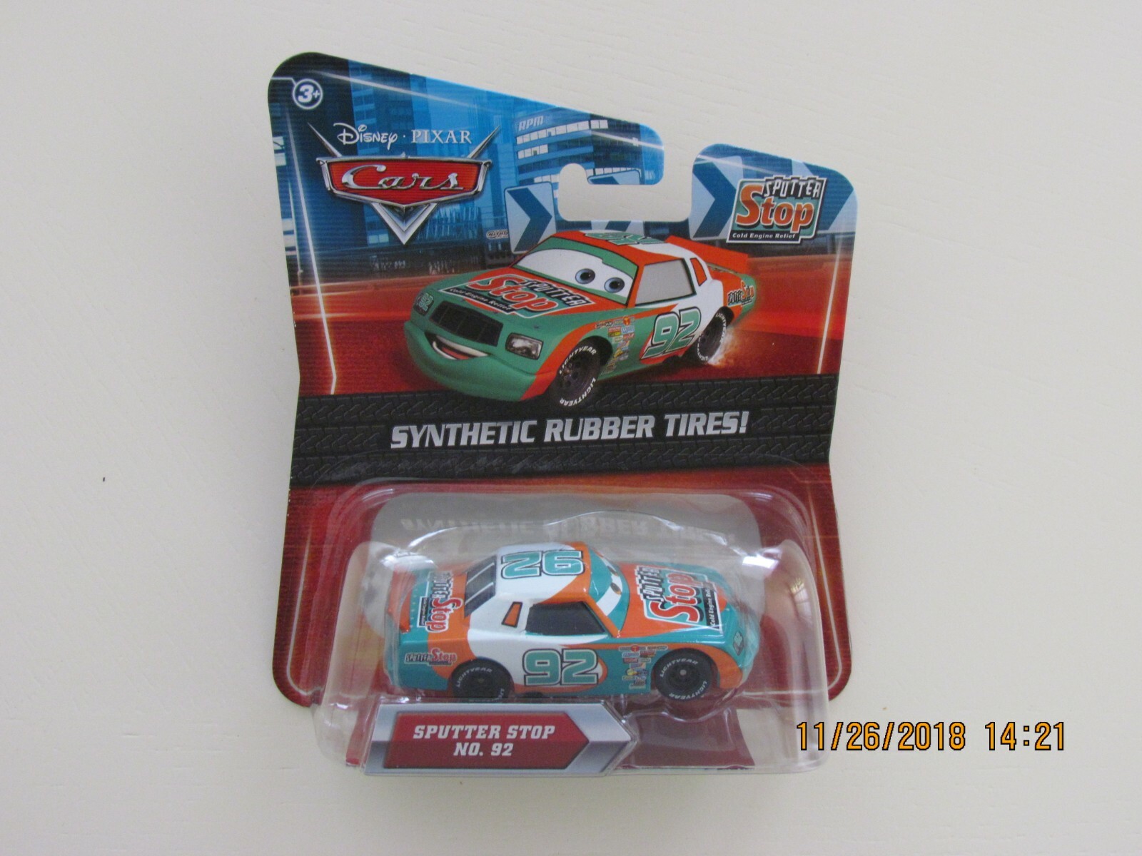 Disney Pixar Cars Sputter Stop Engine #92 Diecast Toy Car 1:55 Murray ...