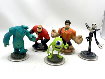 Disney Infinity Lot - Jack Skellington, Wreck-It Ralph, Mr. Incredible ...