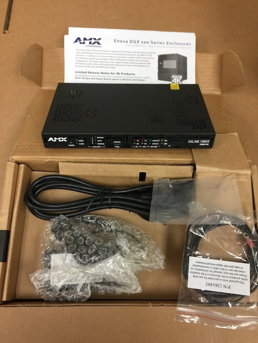 AMX FG1010-562MX-DXF-RX-MMD DXLink HDMI Multimode Fiber Receiver Module ...