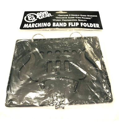 Band Gear Marching Band Flip Folder 5 Double Sided Windows Clear View ...