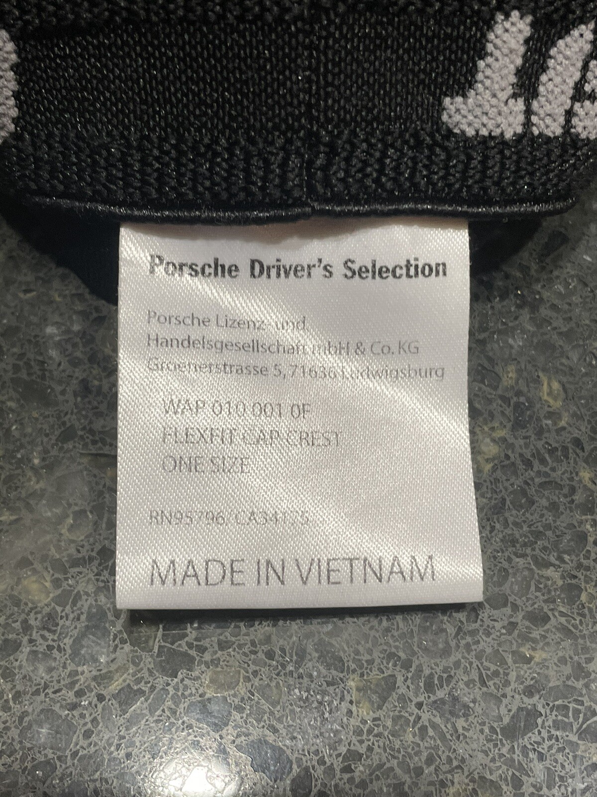 Porsche Drivers Selection Crest Logo Black Flexfit On… - Gem