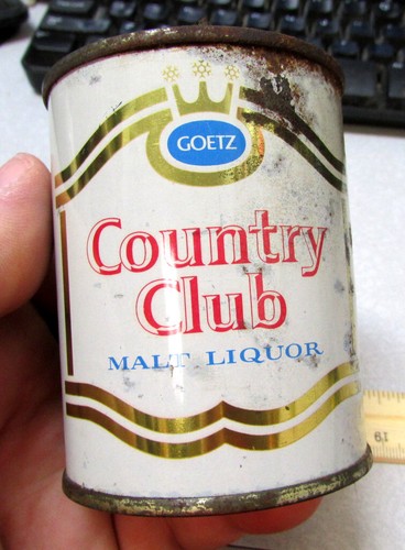 vintage 1950s flat top Beer Can, Goetz Country Club Malt Liquor 8 oz ...