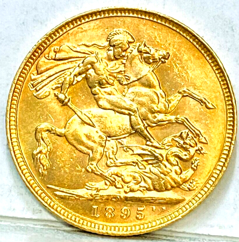 AUSTRALIA SPECTACULAR 1895 M GOLD MELBOURNE SOVEREIGN LOW MINT RARE GEM ...
