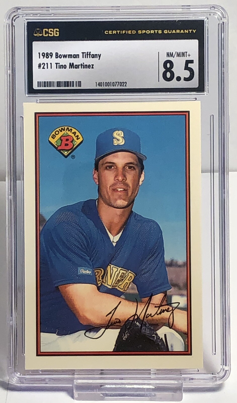 1989 Bowman Tino Martinez TIFFANY #211 Rookie Card CSG 8.5 NM+ RC | eBay