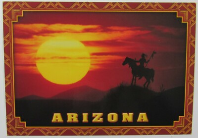 Native American Horse Arizona Sunset Postcard Unused | eBay