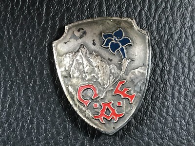 ancien pins pin broche CAF CLUB ALPIN FRANCAIS Ski Montagne 1939 AUGIS ...