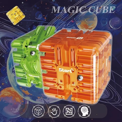 Six-sided 3D Maze Magic Cube Stress Reliever Toys Party | eBay Australia