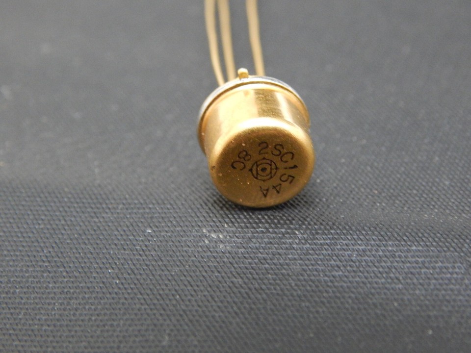 HITACHI 2SC154A METAL CAN TRANSISTOR GOLD PLATED - USA SELLER FAST ...