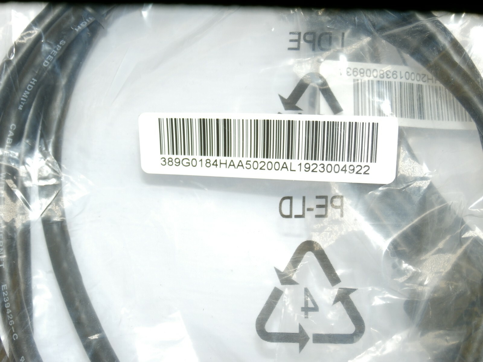 Hi-speed 6 Ft. HDMI Cables Honglin E239426-cs AWM 20276 for sale online ...