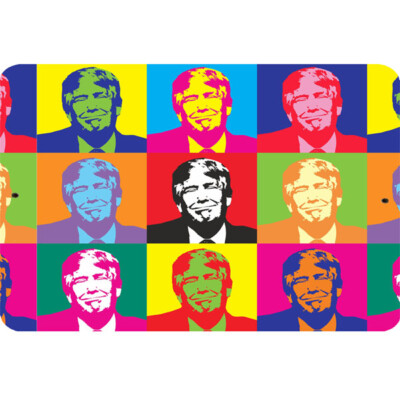 Donald Trump Tin Metal Sign 12x8 Modern Art Andy Warhol Vintage Poster ...