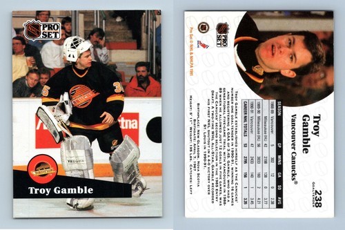Troy Gamble #238 NHL Pro Set 1991-92 Hockey Trading Card | eBay