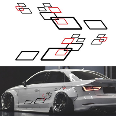 Car Stickers Side Door Body Decal Trim Film Racing Sport Style ...