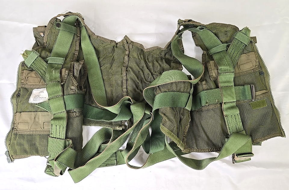 USGI Survival Vest CMU-33/P22P-18 OD Green w/ Pouches & Straps #1 | eBay