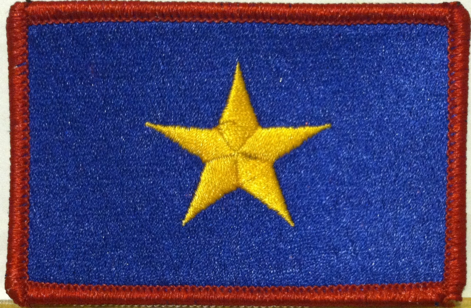 Burnet Flag (1836-1839) REPUBLIC TEXAS Military Patch w Hook & Loop RED ...