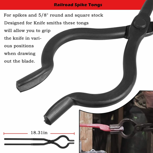 8PCS Beginner Blacksmith Tool Set Expert Replacement Tongs / Blacksmith ...