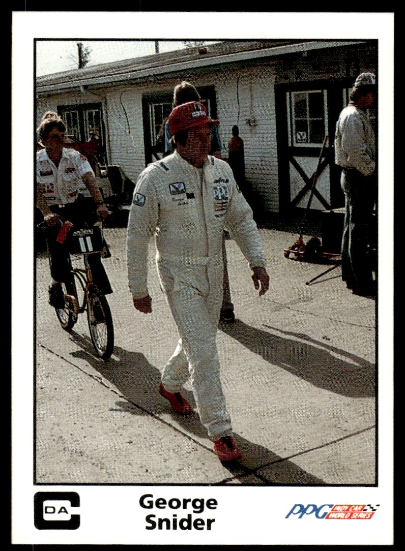 1985-86 CDA PPG Indy Car George Snider #38 | eBay
