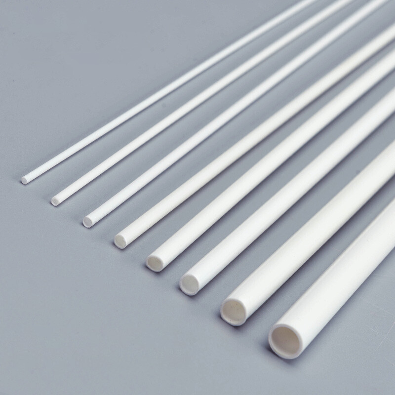 250mm ABS Round Hollow Tube 2mm-8mm Styrene Plastic Pipe DIY Model ...