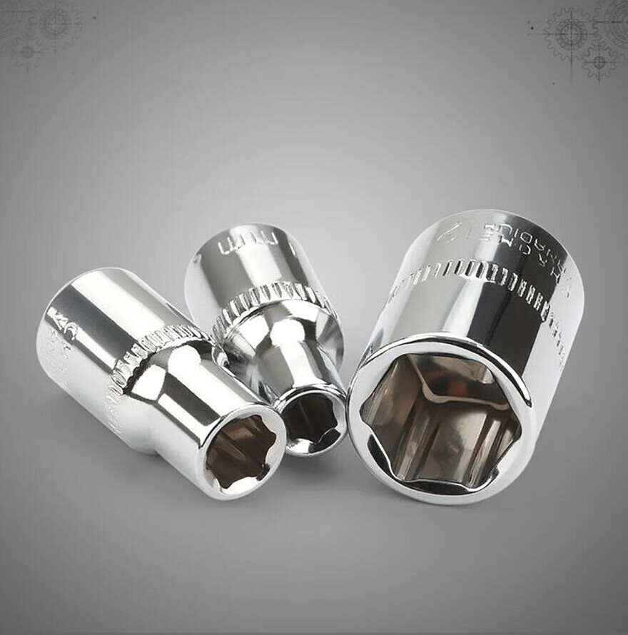 Hand Tools 4~14mm 1/4" 6-Point Sockets Short Socket Chrome Vanadium ...